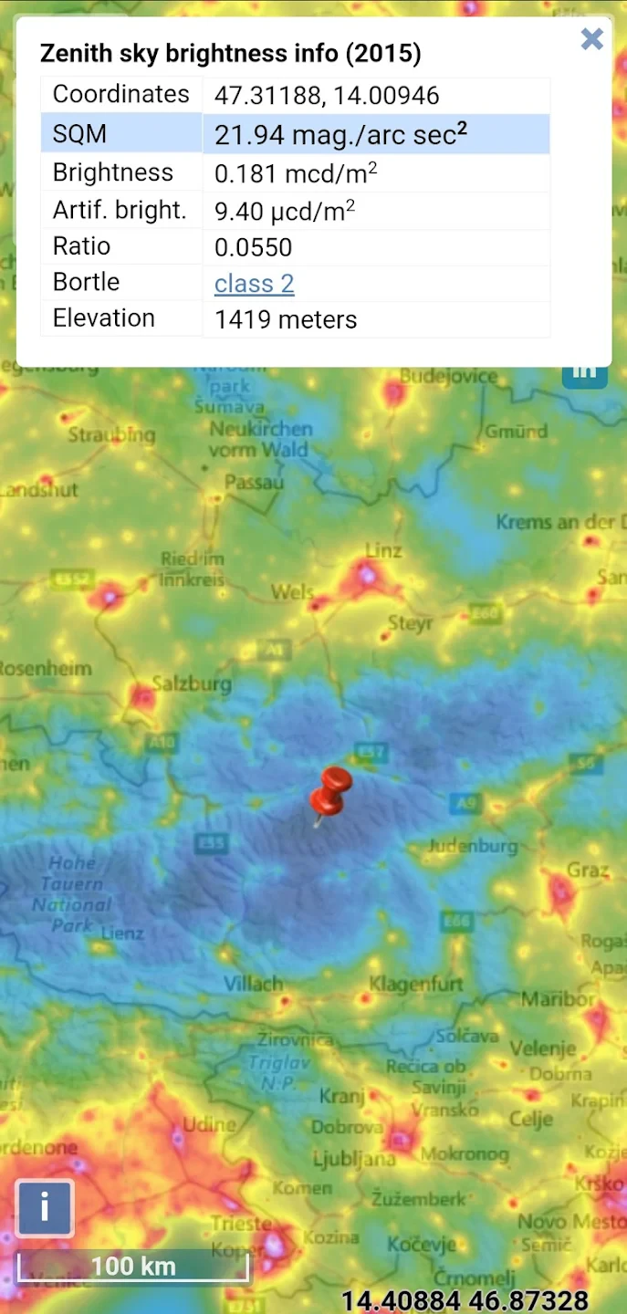 Light pollution map – Yolokick